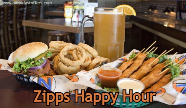 What is Zipps Happy Hour Menu? Sports Grill Specials